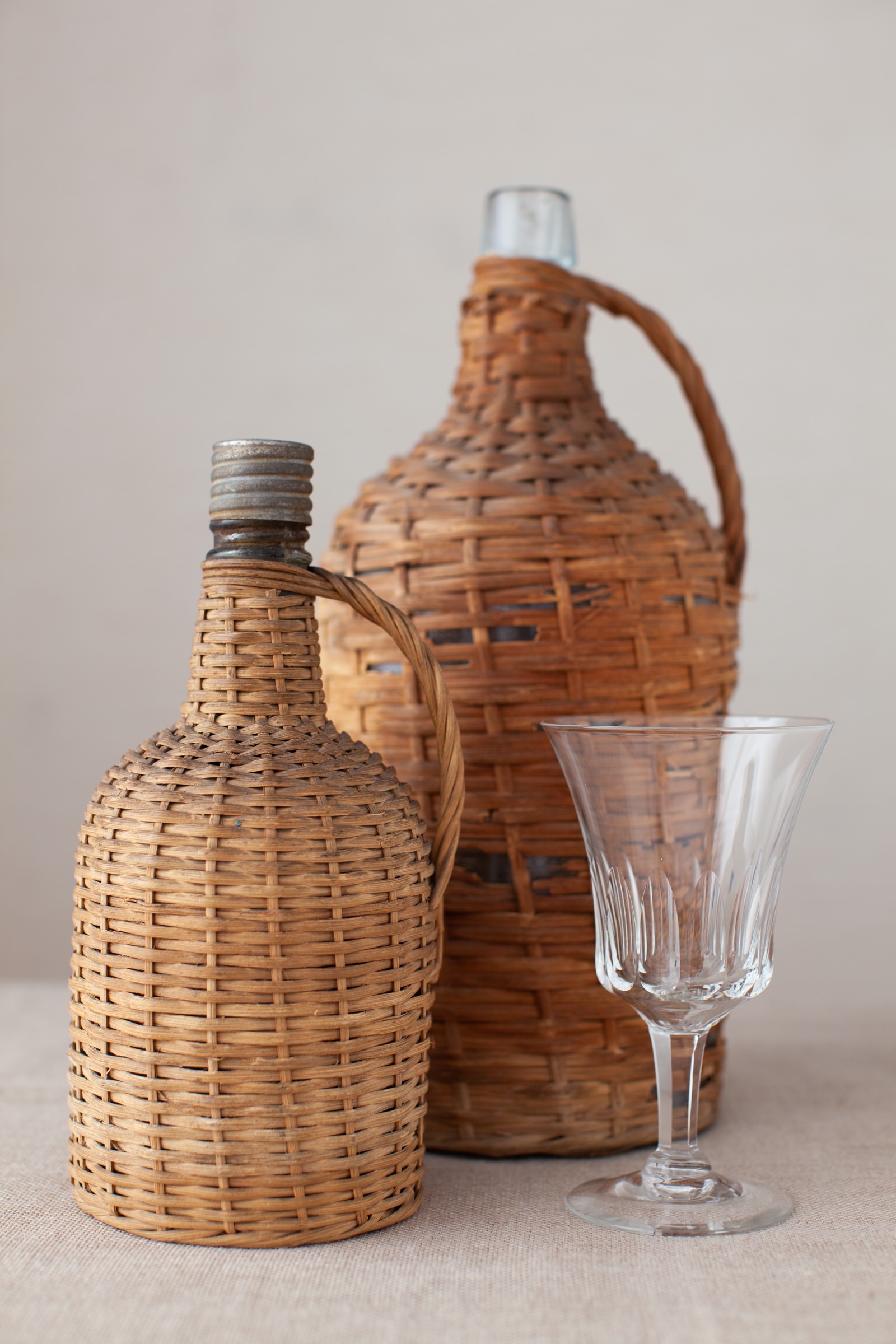 Kitchen Glassware Table Wicker Glass Goblet - STOCKIST PHOTO